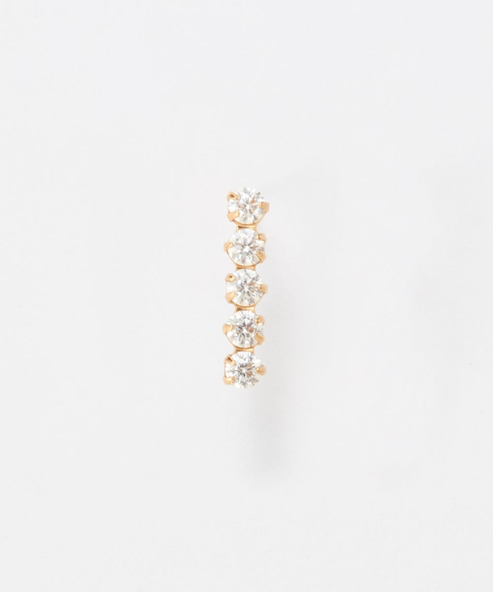 【Phoebe/フィービィー】 【K10】ラインビジューピアス(片耳) – JEWEL ADDICT